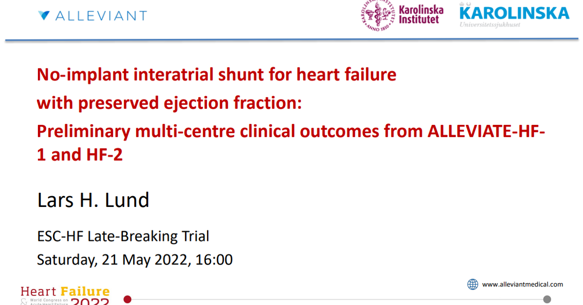 MedShr Learning | No-implant interatrial shunt for heart failure with ...